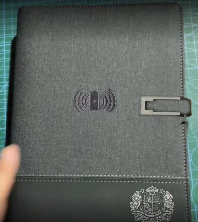 CORPORATE GIFTS BULK WITH PRINTING - Wireless Charging Notebook ...