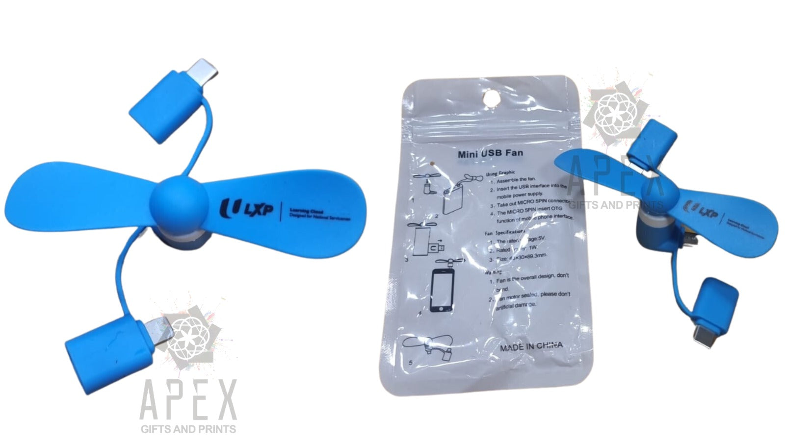 Customised Mini Phone Fan With Prints by Singapore Corporate gifts ...